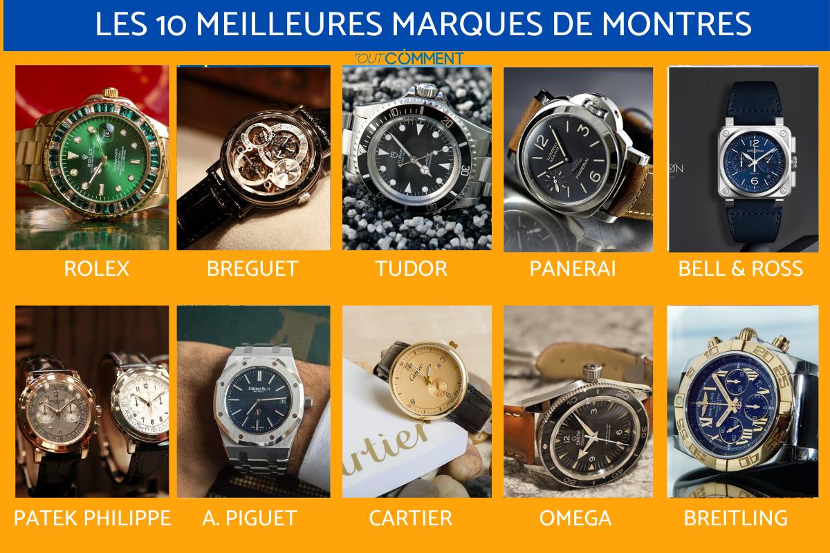 10 MEILLEURES MARQUES de MONTRES