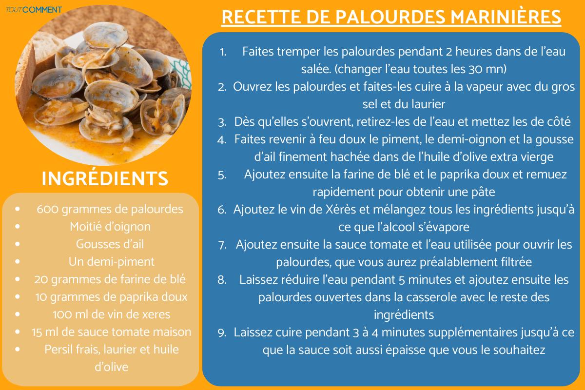 Palourdes marinières : recette facile et délicieuse