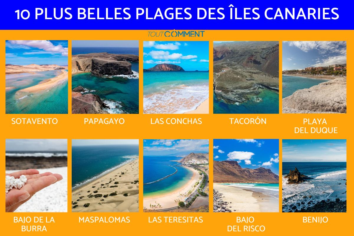 10 plus BELLES PLAGES des ÎLES CANARIES