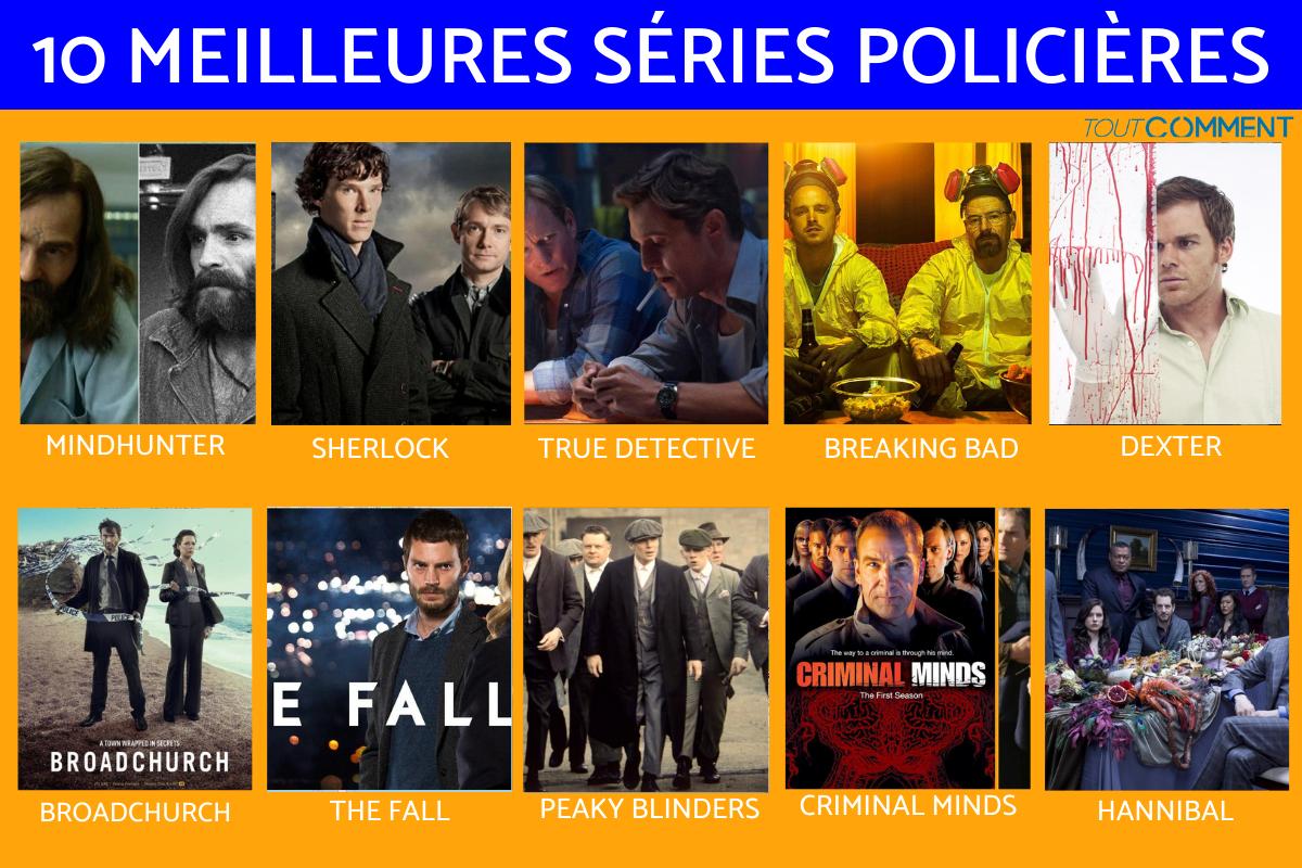 Les 10 meilleures SÉRIES POLICIÈRES