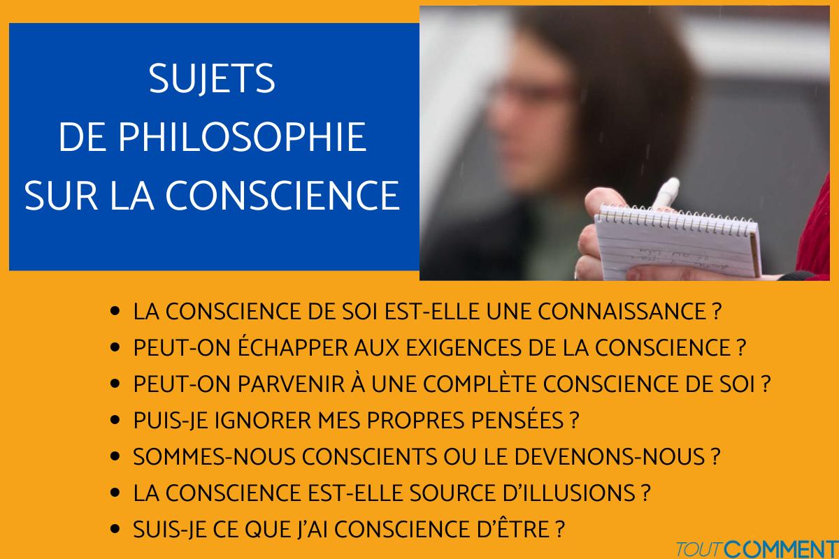 La CONSCIENCE en PHILOSOPHIE