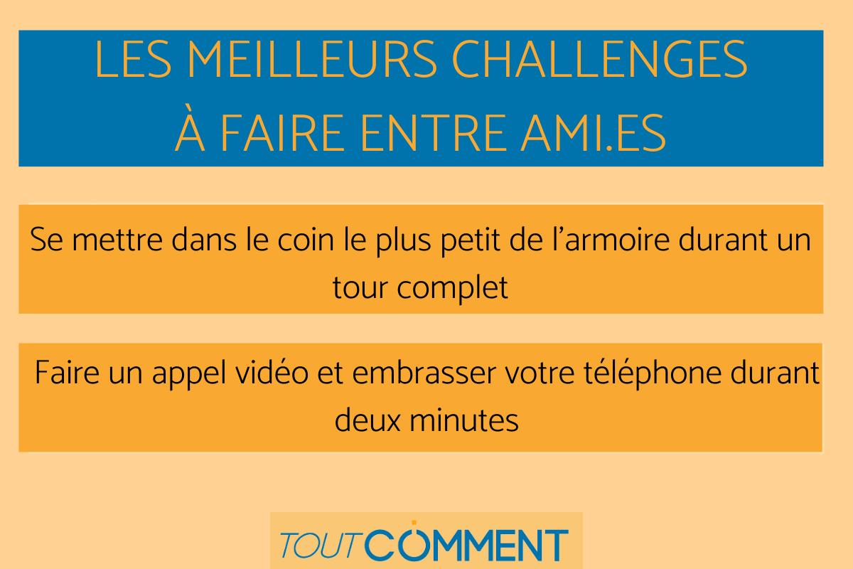 CHALLENGE à faire - 75 idées de DÉFIS à RELEVER - Hot et RIGOLOS