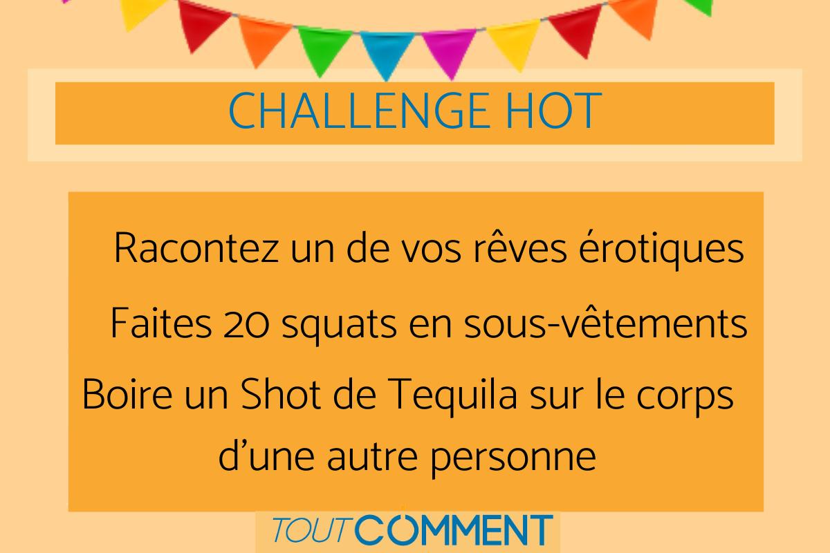 CHALLENGE à faire - 75 idées de DÉFIS à RELEVER - Hot et RIGOLOS