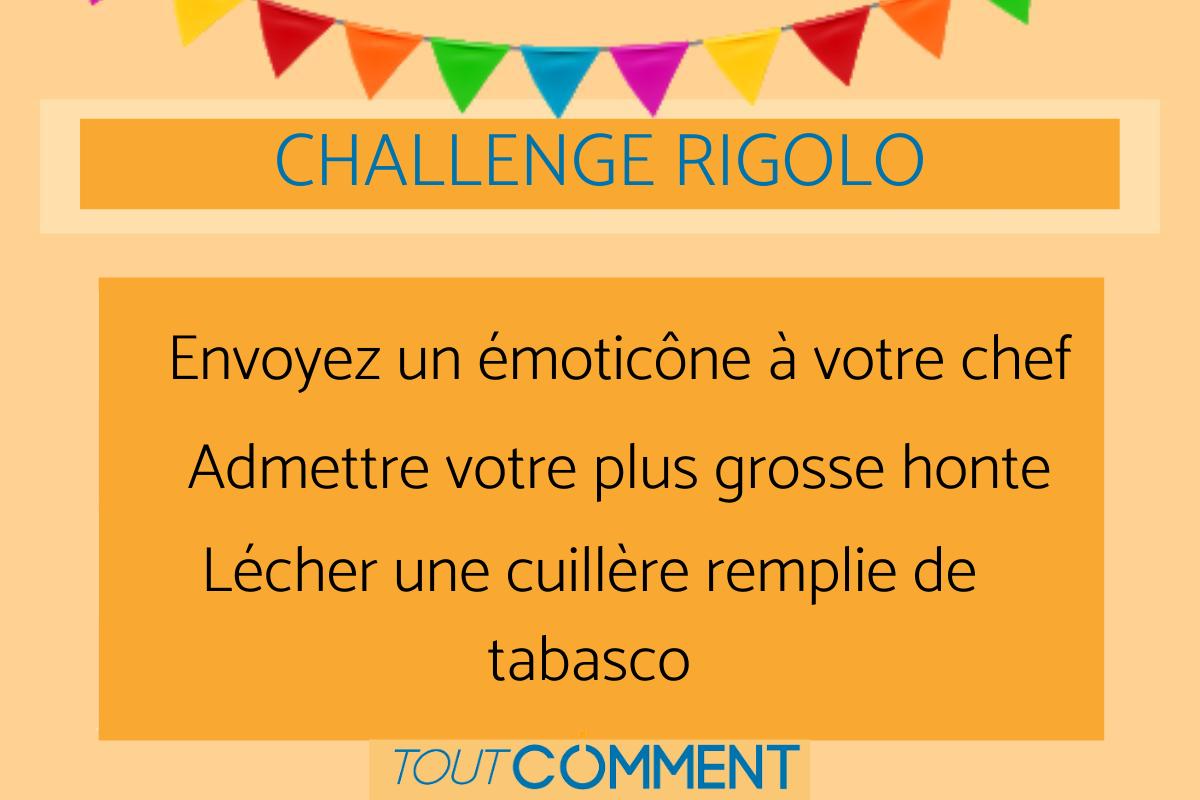 CHALLENGE à faire - 75 idées de DÉFIS à RELEVER - Hot et RIGOLOS