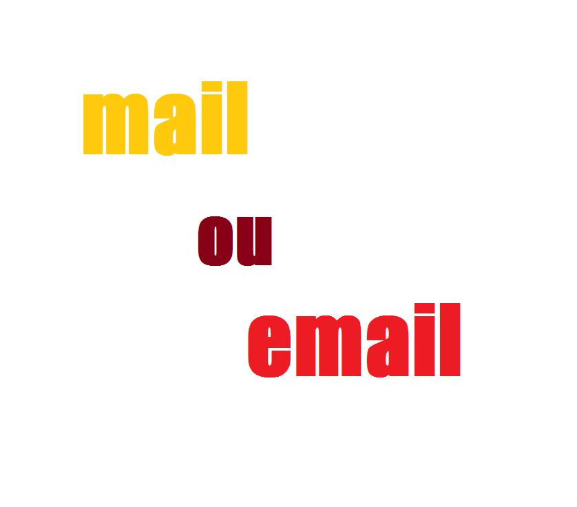 On dit mail ou email en français ? - 2 étapes
