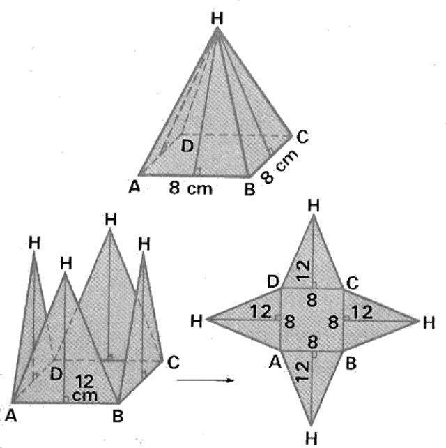 Comment calculer l'aire une pyramide régulière - 4 étapes