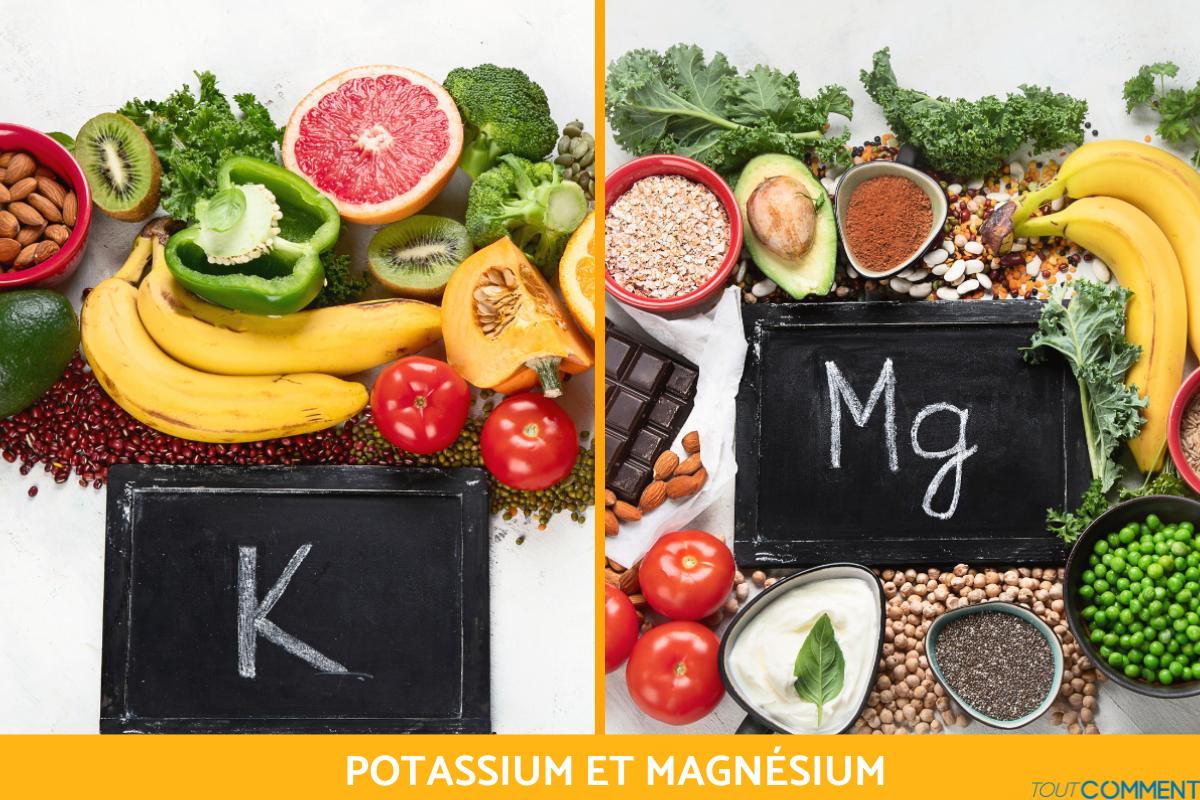 Potassium et magnésium - Aliments et contre-indications