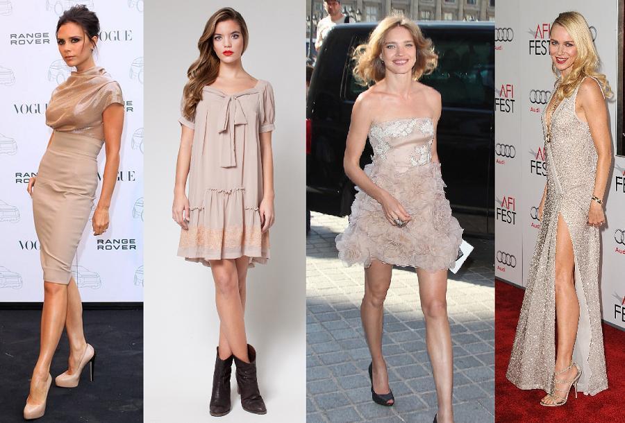 Quelles chaussures porter avec une robe couleur chair