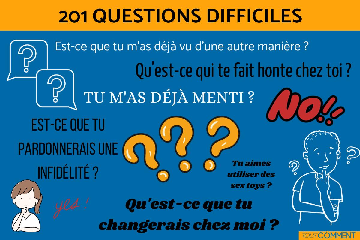 201 Questions difficiles pour connaître quelqu'un