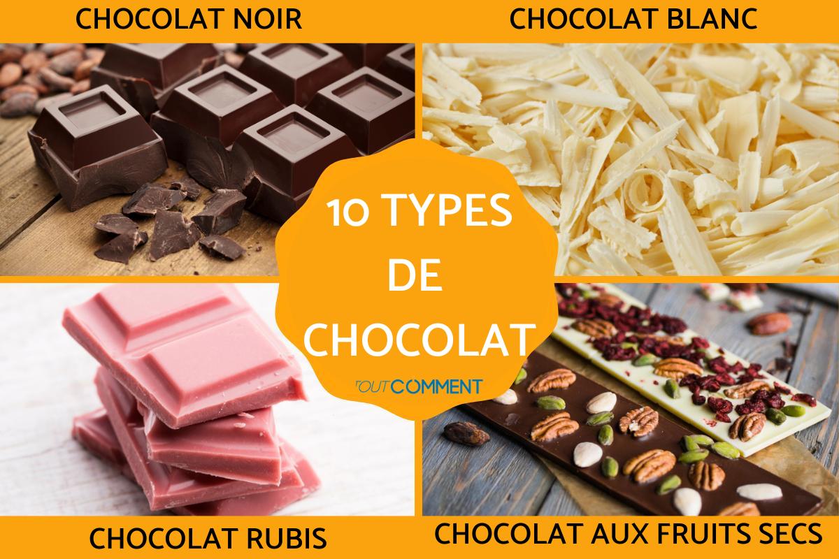 10 TYPES de CHOCOLAT - Il y en a pour TOUS les GOÛTS