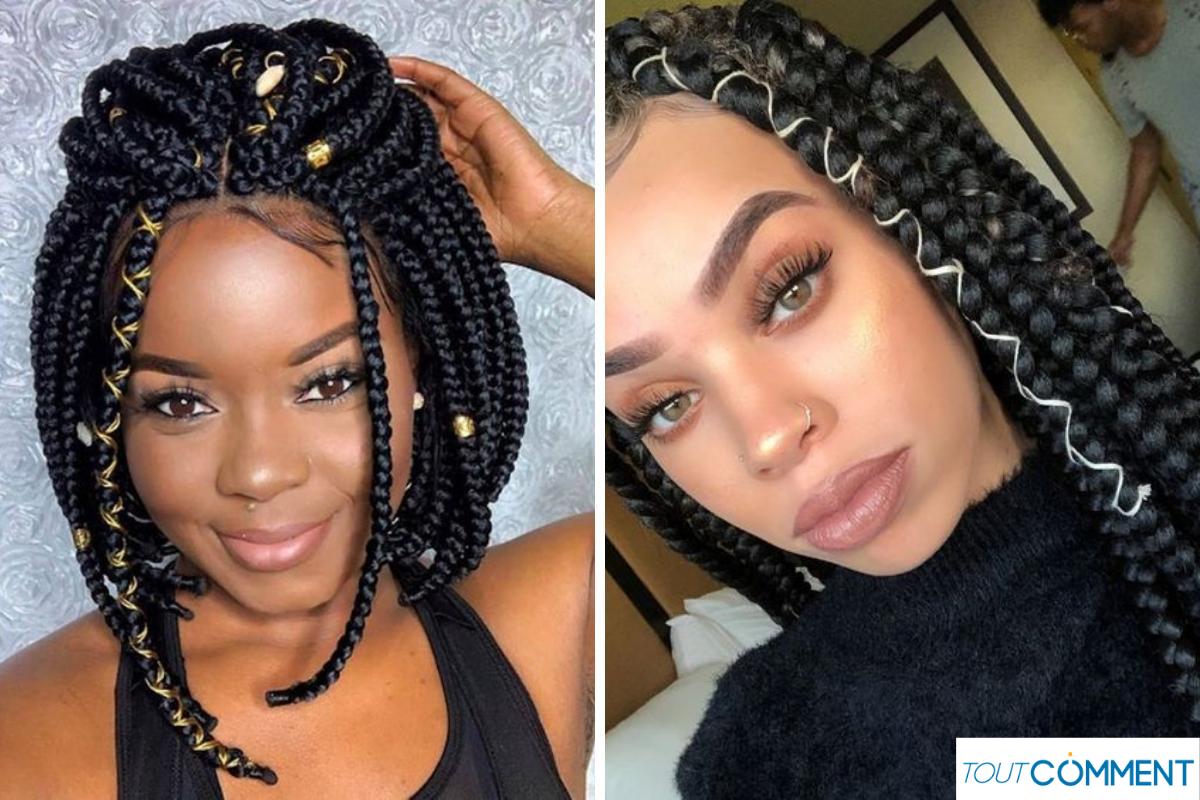 15 coiffures avec des TRESSES AFRICAINES - Faciles et avec des images