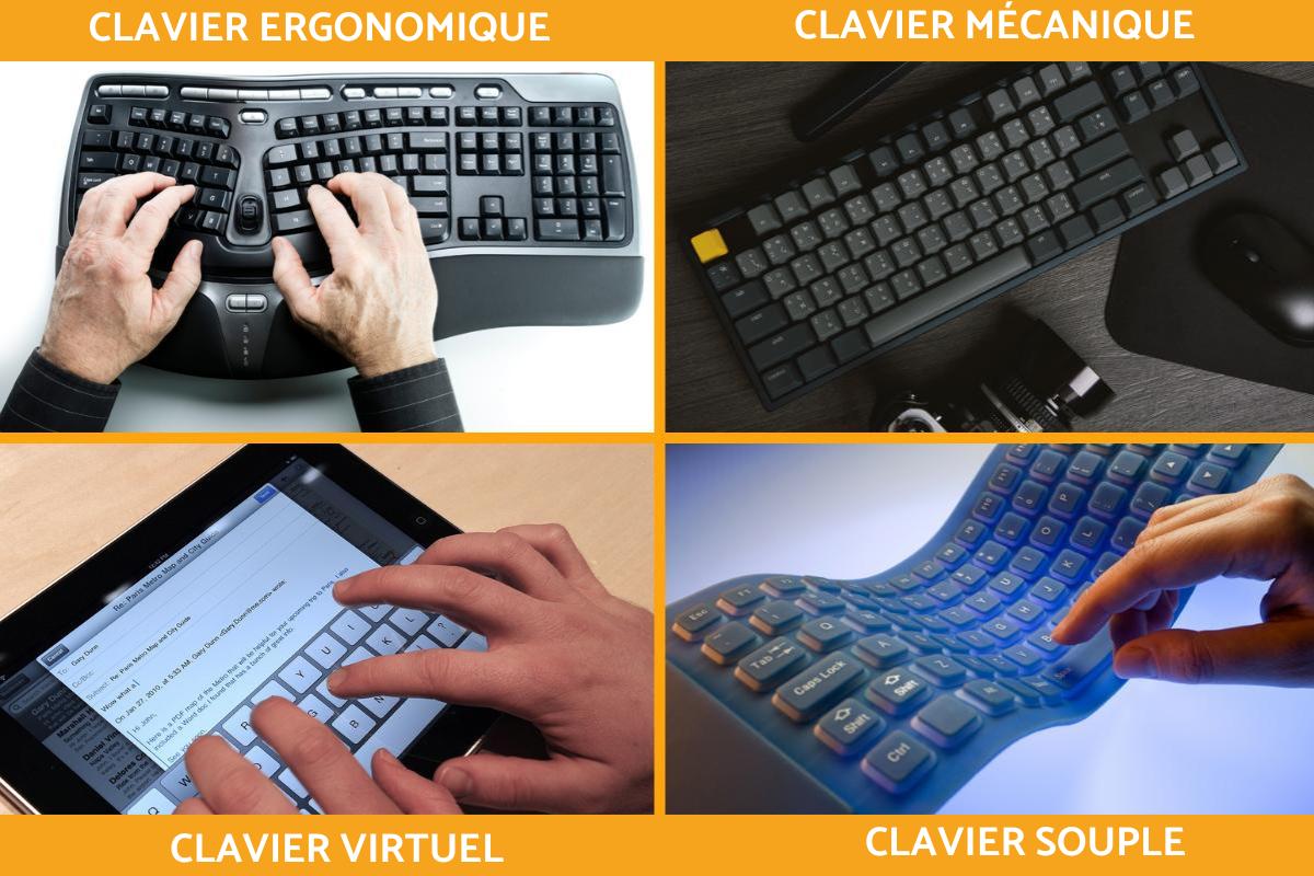 Différents types de claviers