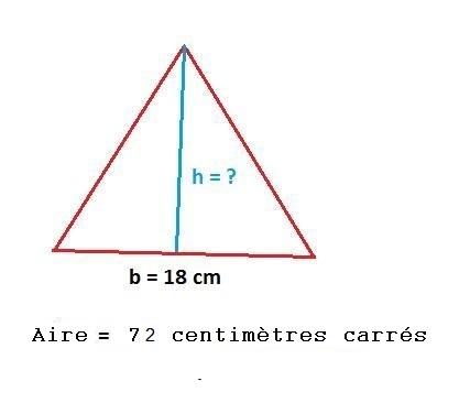 Comment connaître la hauteur d'un triangle en utilisant son aire