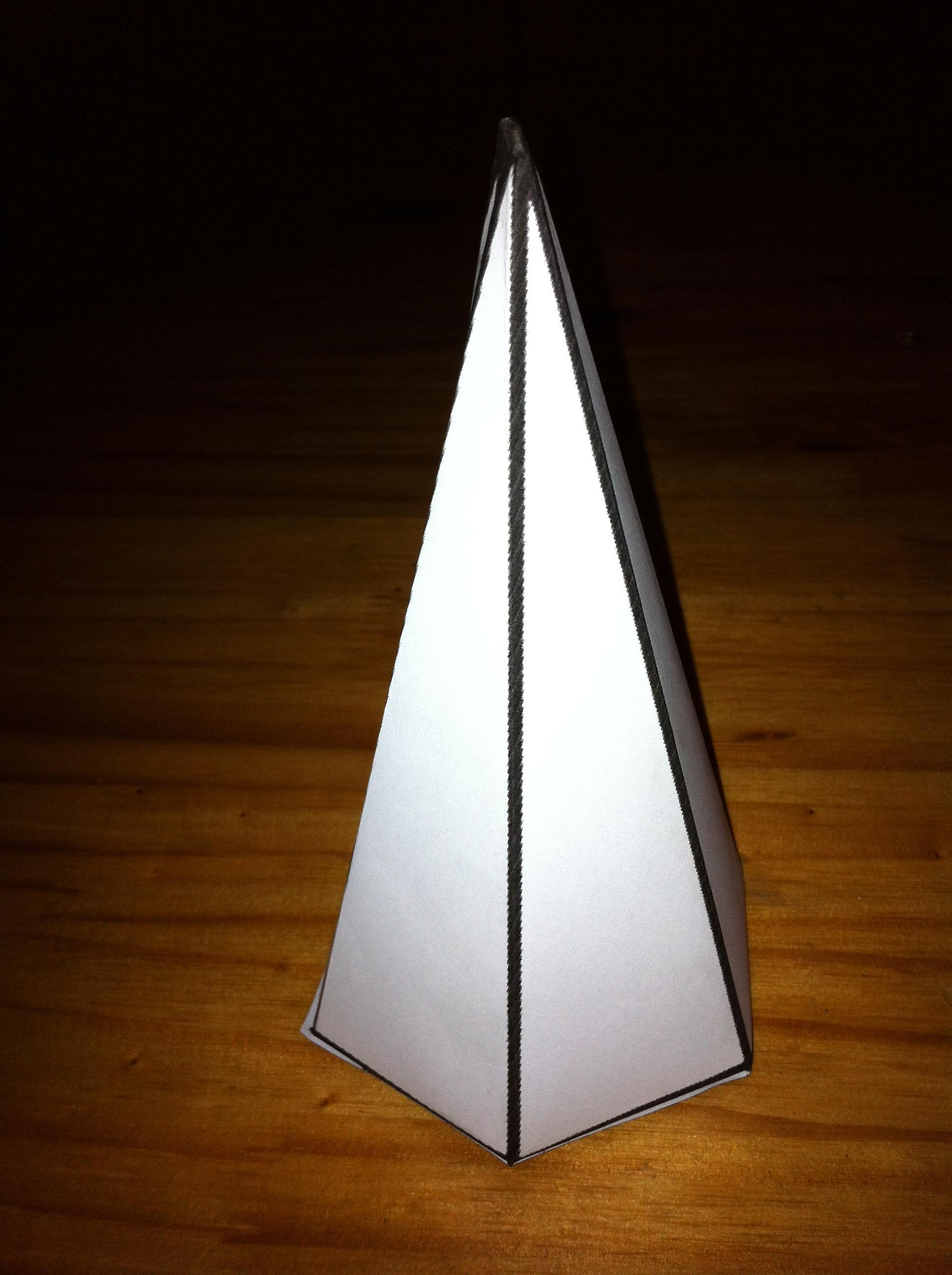 Comment faire une pyramide à base hexagonale - 5 étapes