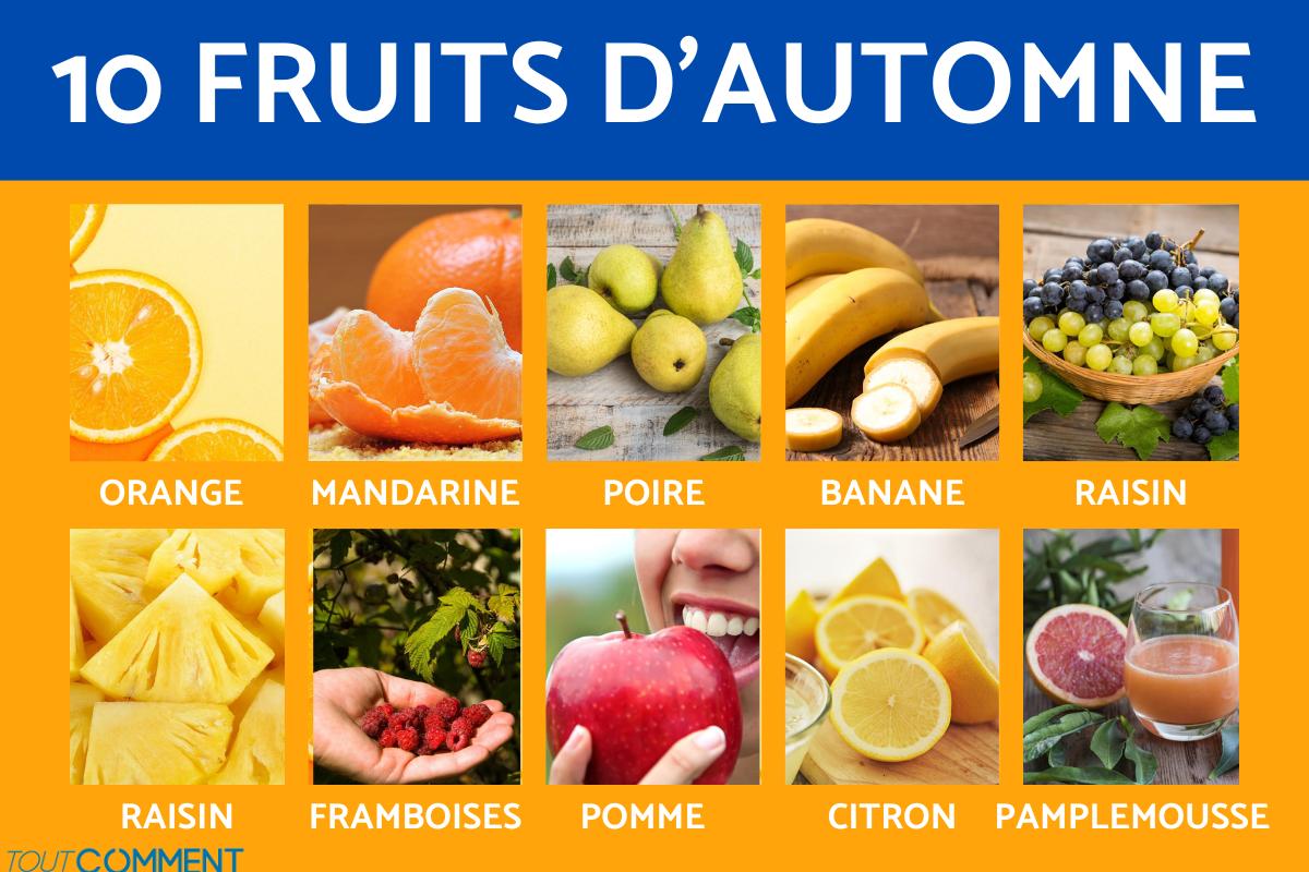 10 FRUITS d'AUTOMNE