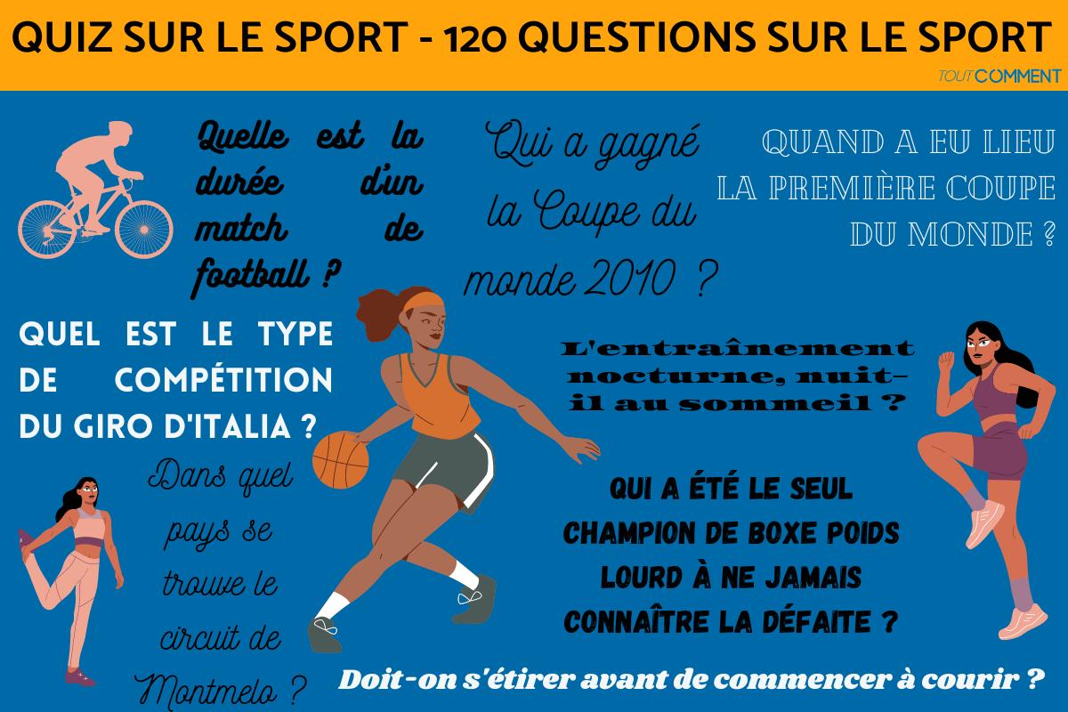 120 QUESTIONS sur le SPORT - avec RÉPONSES