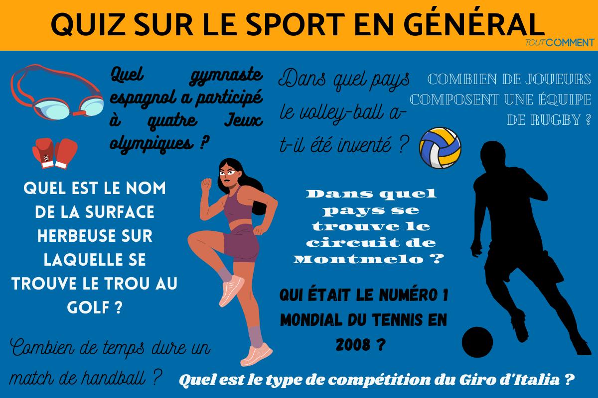 120 QUESTIONS sur le SPORT - avec RÉPONSES