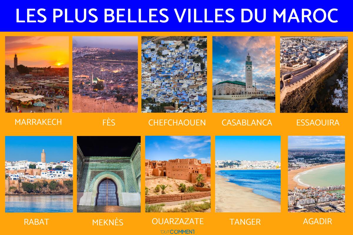 Plus belle ville du Maroc - Classement des villes du Maroc et carte du ...