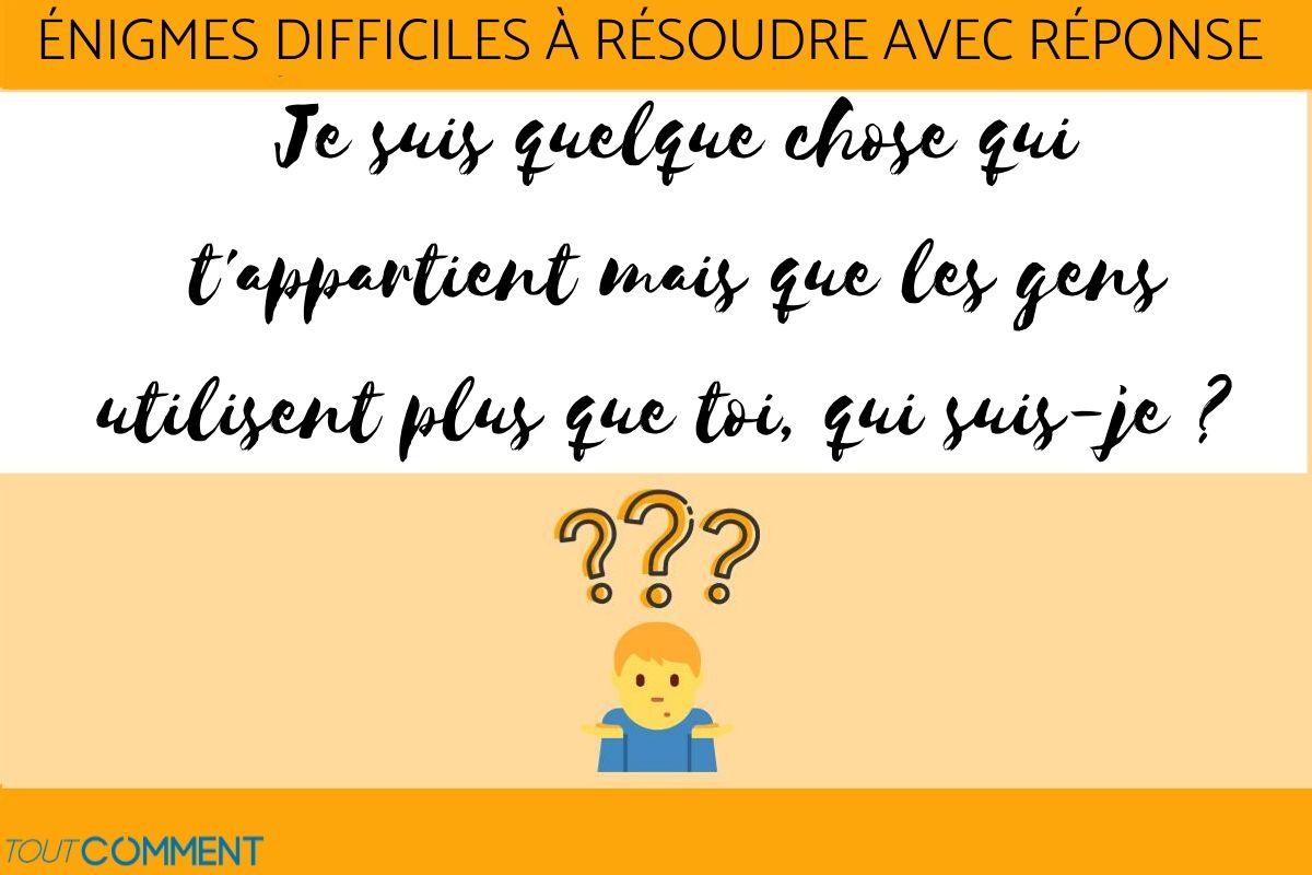 40 ÉNIGMES DIFFICILES avec RÉPONSE